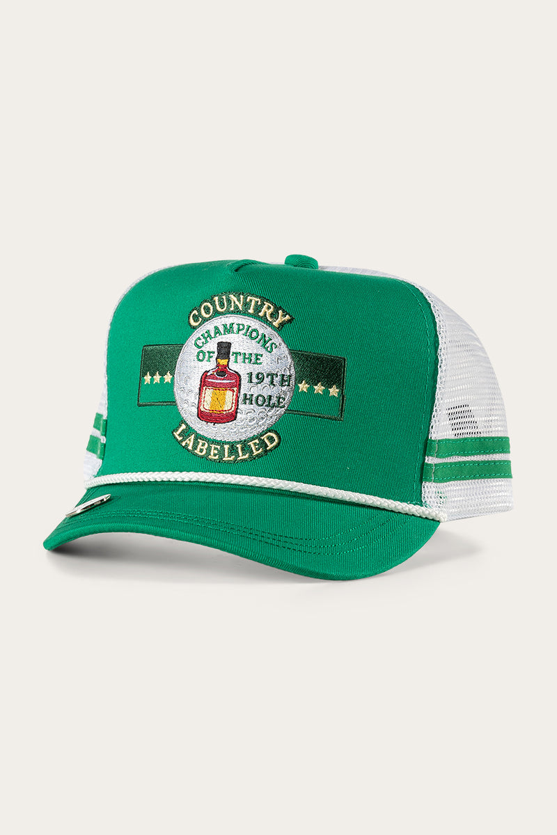 Country Labelled Golf Cap With Magnetic Ball Marker - 19th Hole - Gree ...