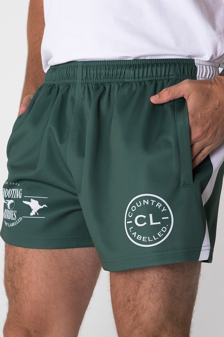 WOMENS FOOTY SHORTS – COUNTRY LABELLED
