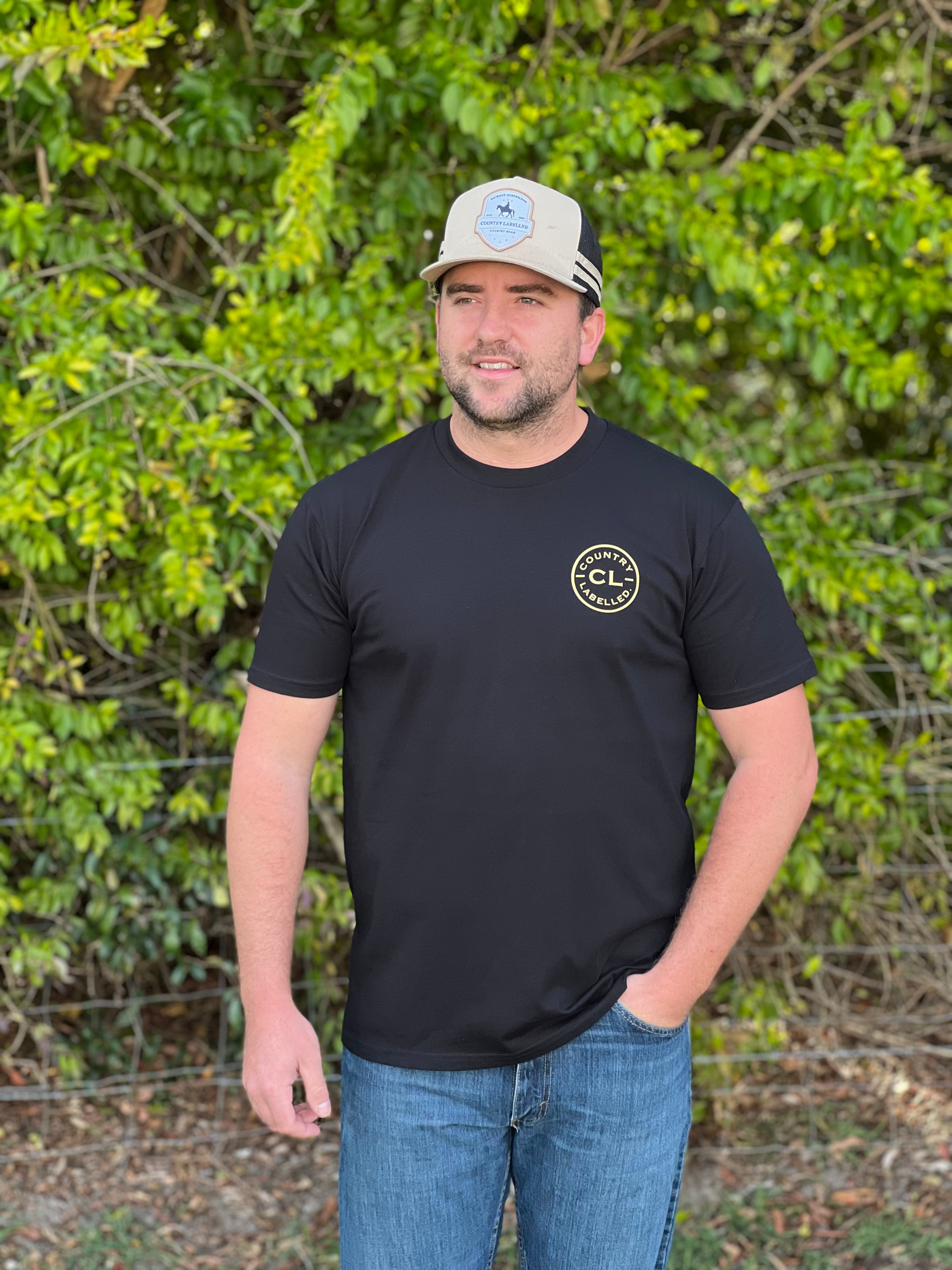 CL T Shirt - Storm Grey - Roping Logo – Country Labelled – COUNTRY LABELLED